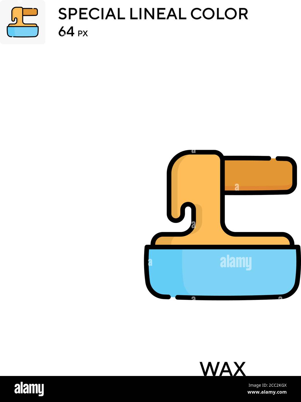 Wax Special lineal color vector icon. Wax icons for your business ...