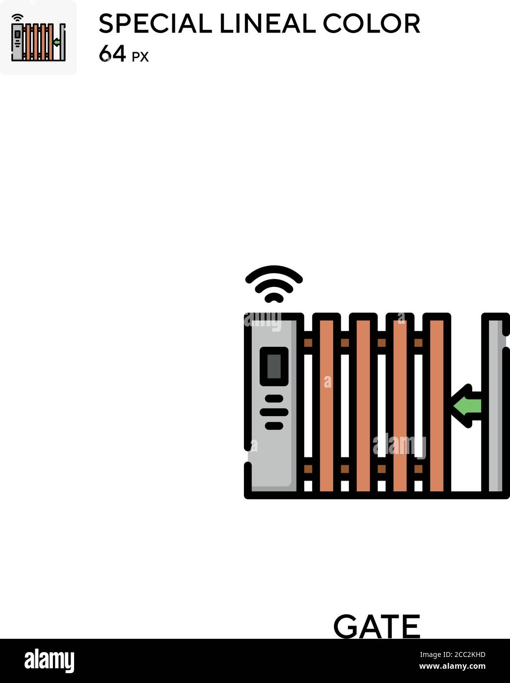 Gate Special lineal color vector icon. Gate icons for your business ...