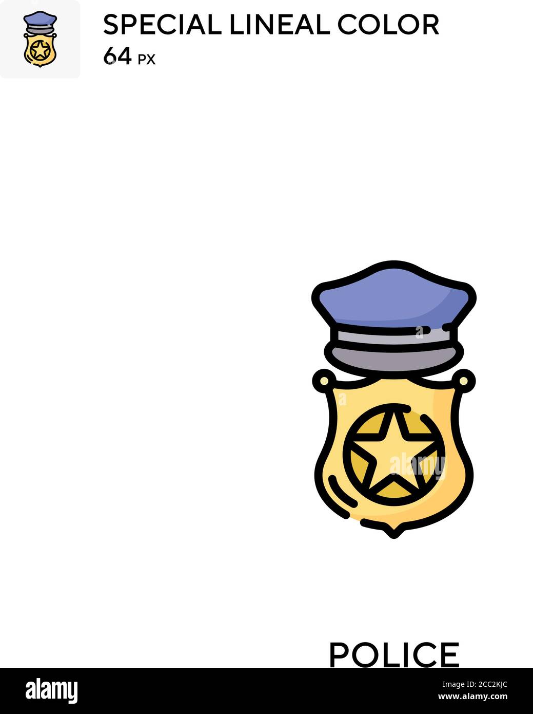 Police Special lineal color vector icon. Police icons for your business ...