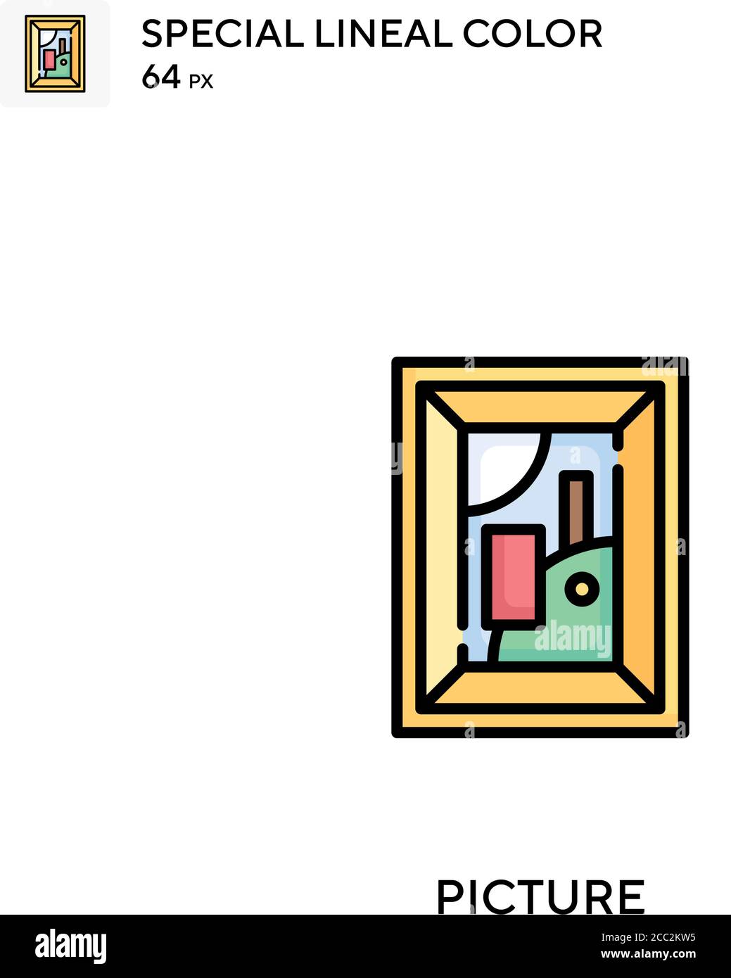 Picture Special lineal color vector icon. Picture icons for your ...