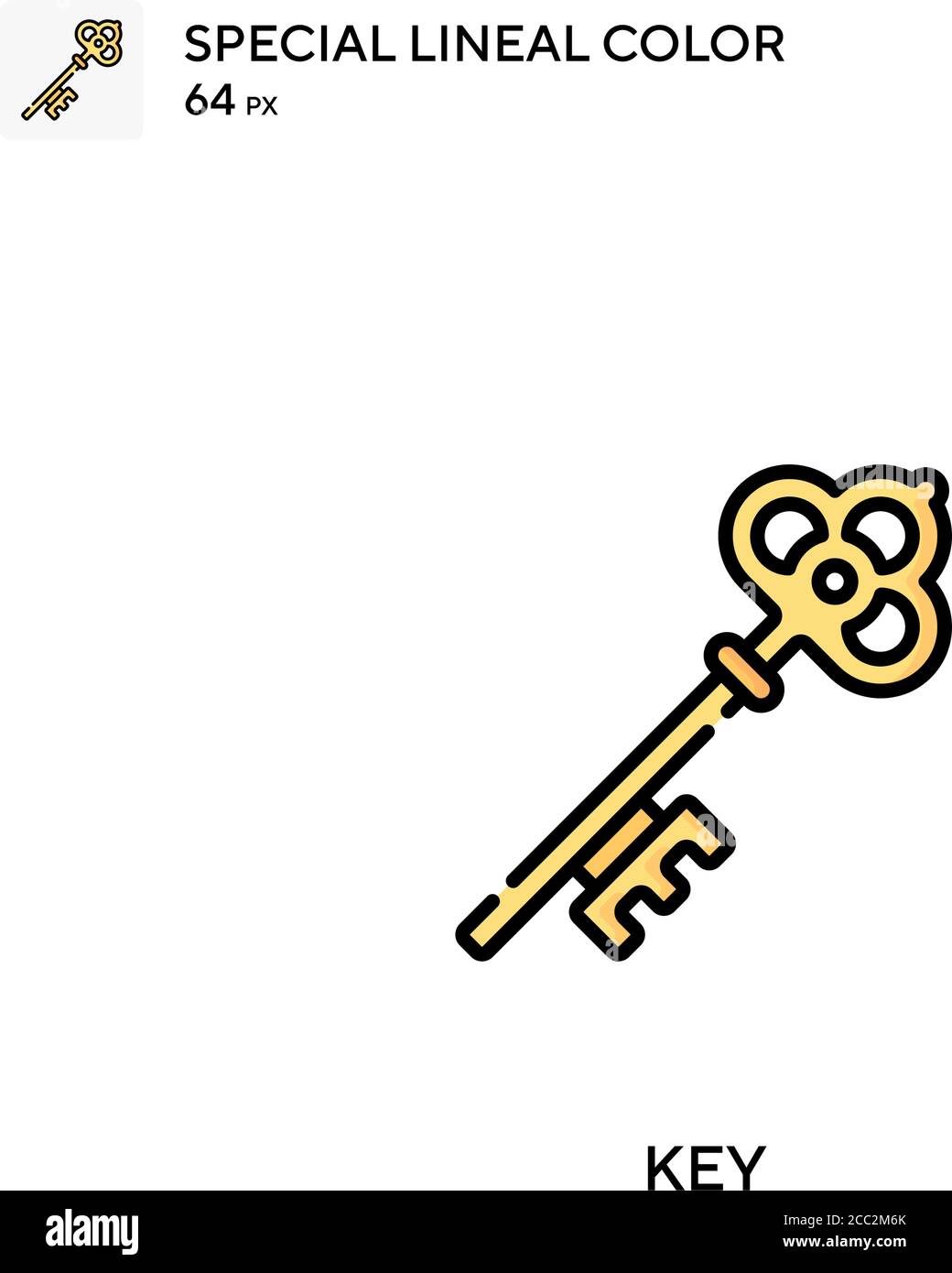 Key Special lineal color vector icon. Key icons for your business ...