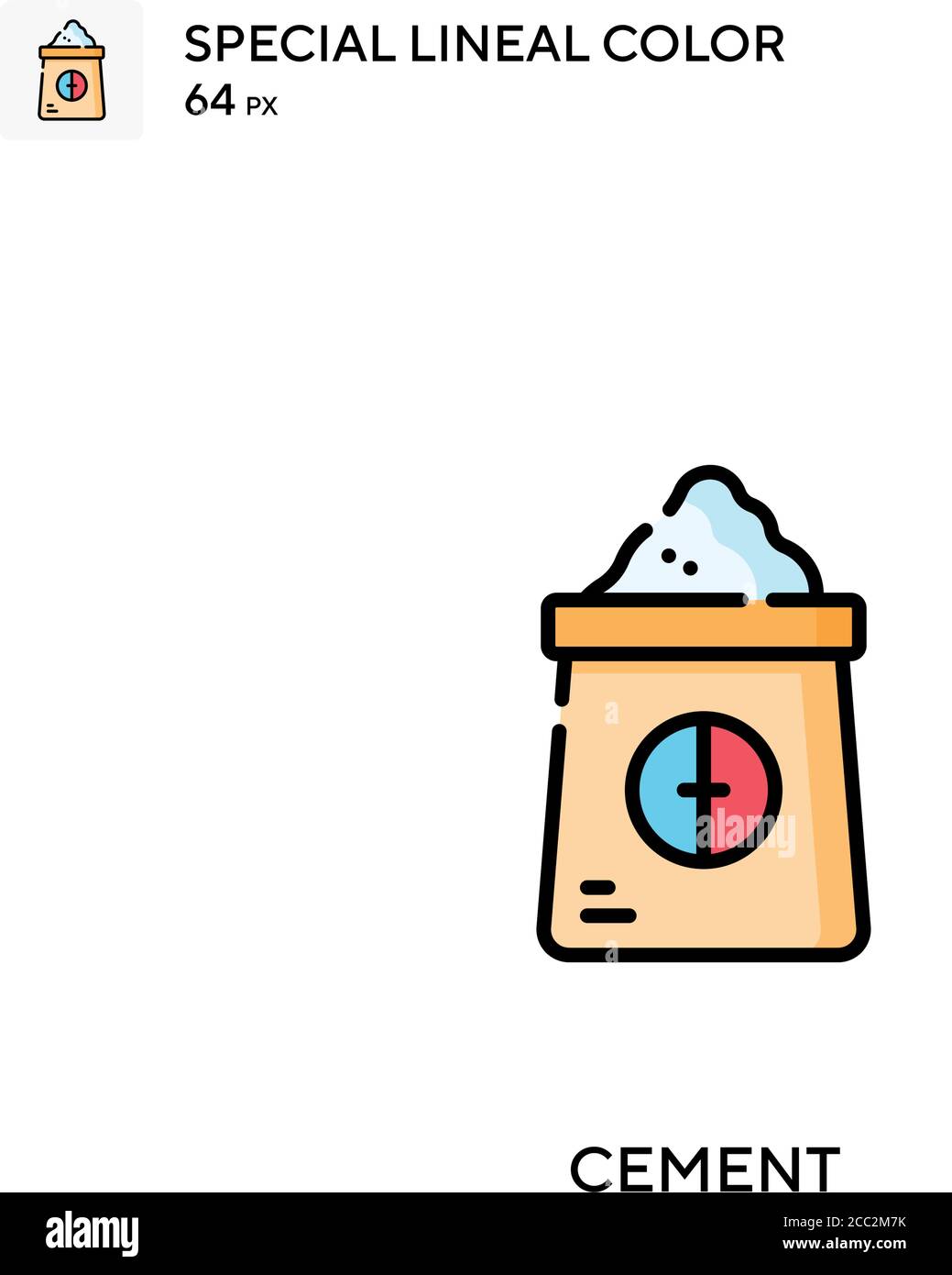 Cement Special lineal color vector icon. Cement icons for your business project Stock Vector ...