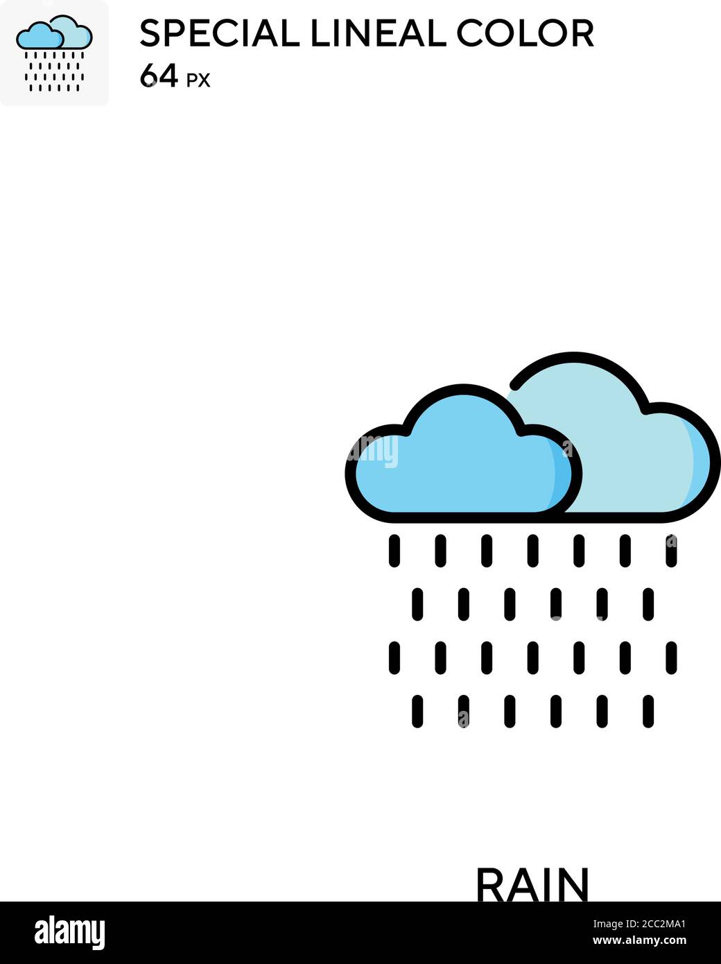 Rain Special lineal color vector icon. Rain icons for your business ...