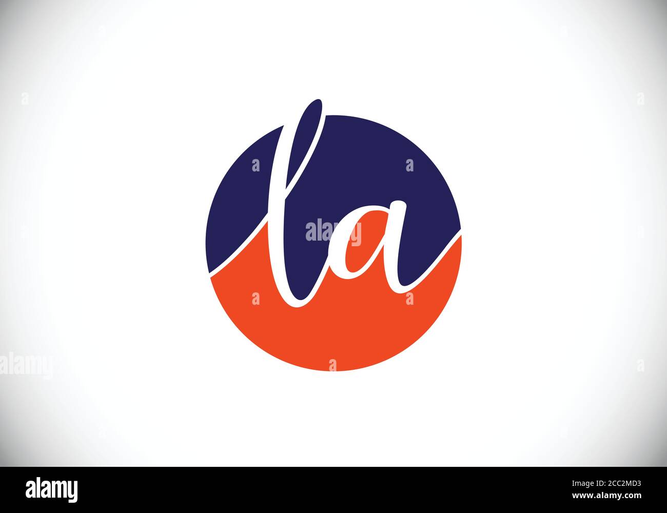 Initial Monogram Letter L A Logo Design Vector Template. L A monogram ...