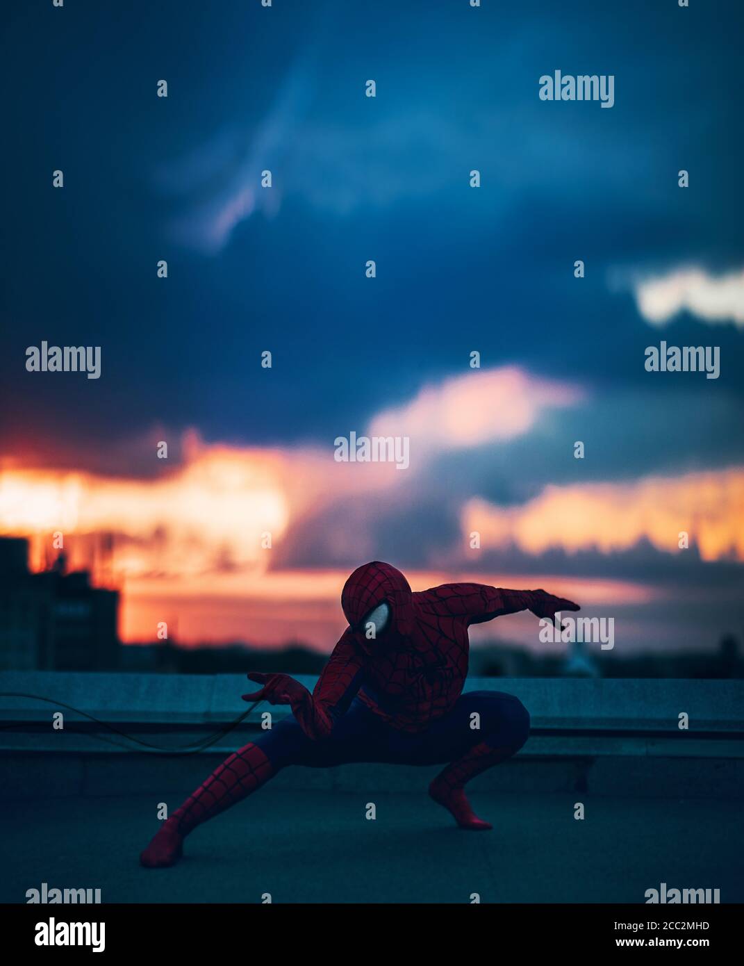 Spiderman poses hi-res stock photography and images - Alamy