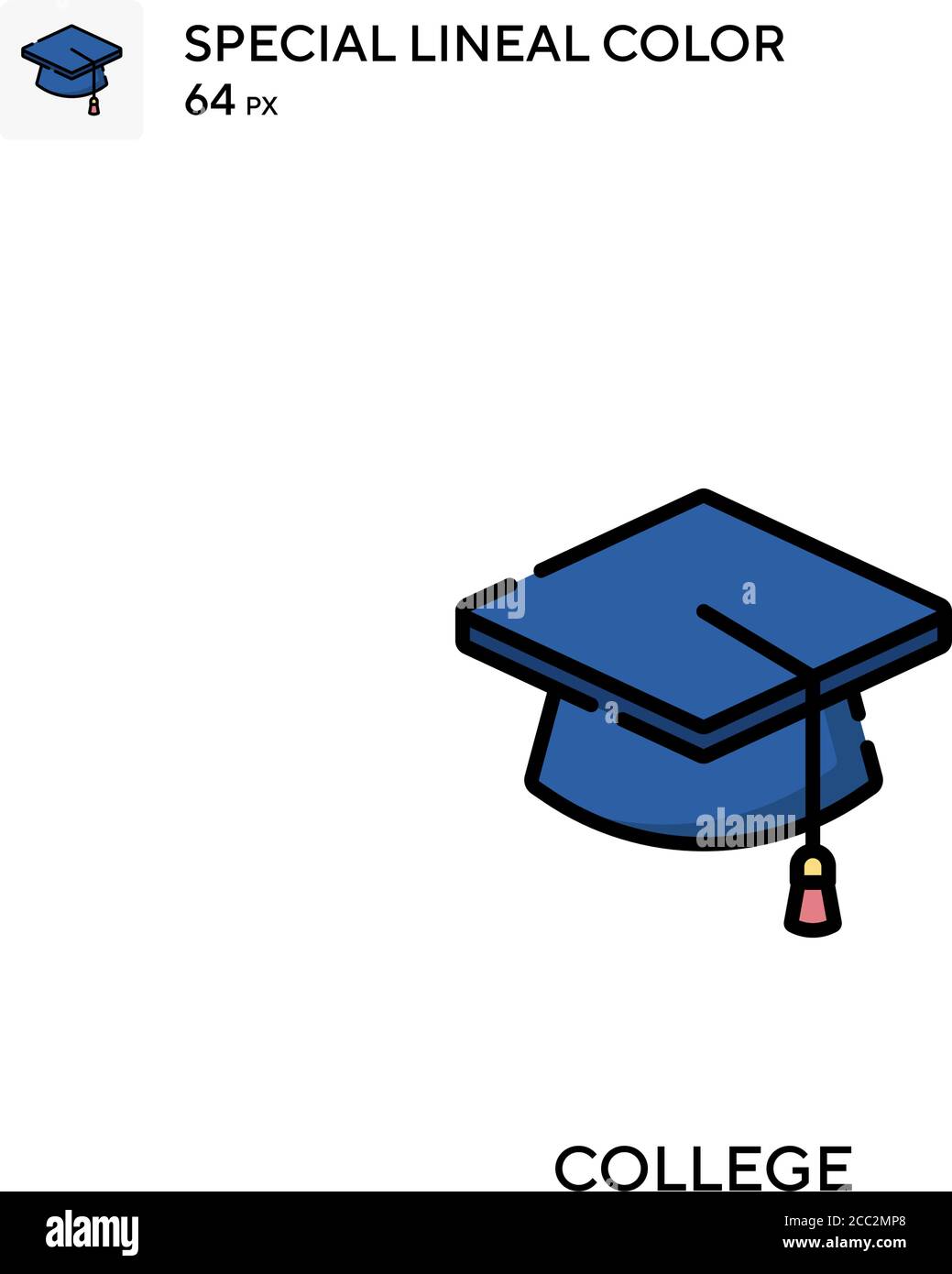 College Special lineal color vector icon. College icons for your ...
