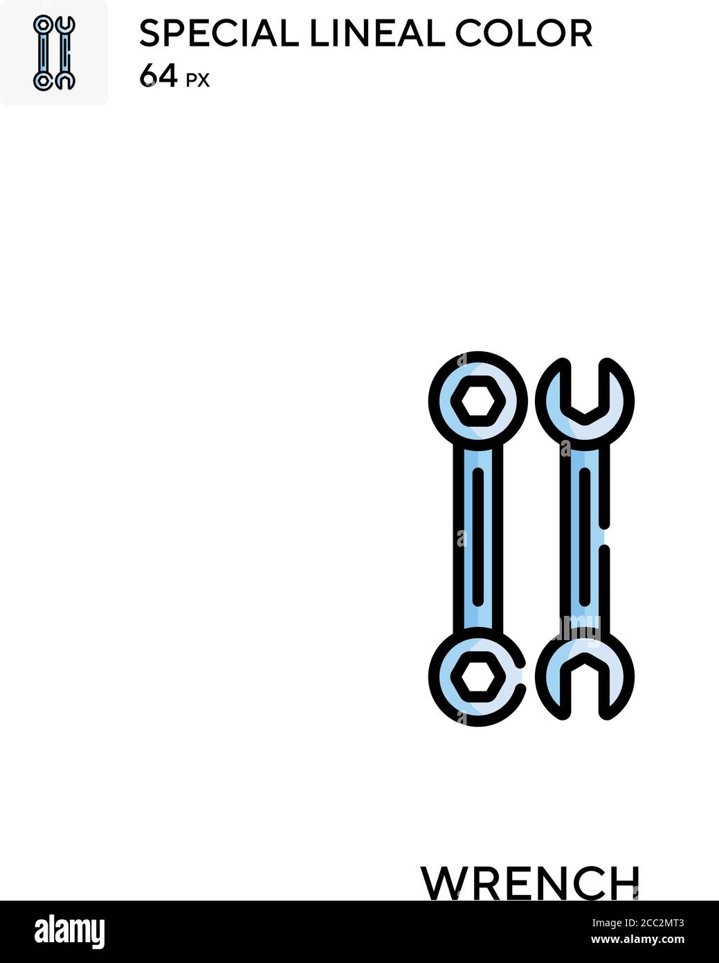 Wrench Special lineal color vector icon. Wrench icons for your business ...