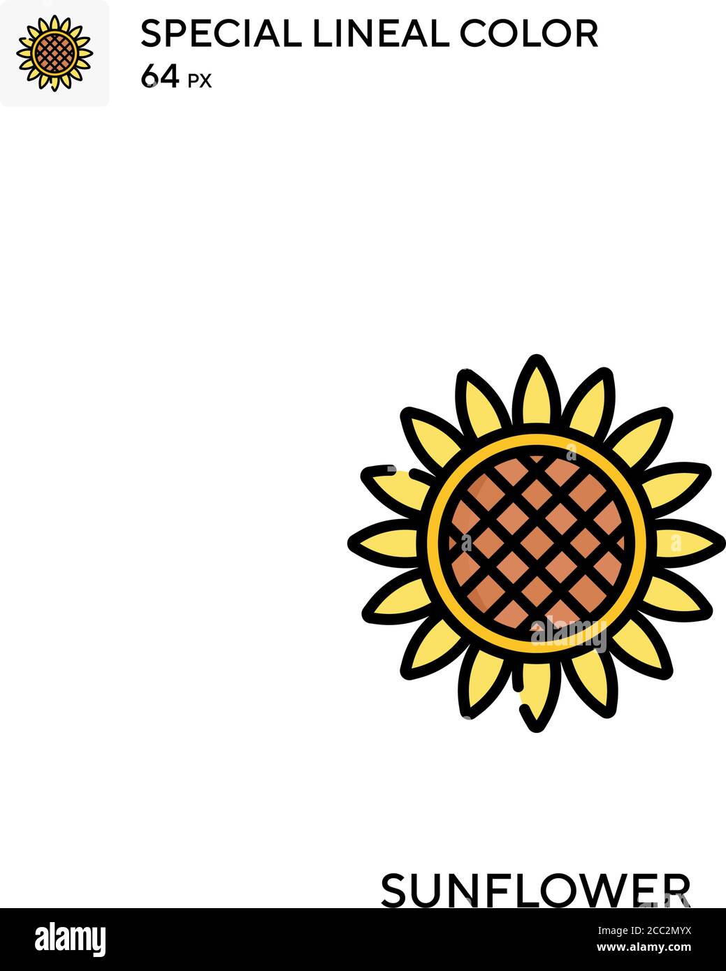 Sunflower Special lineal color vector icon. Sunflower icons for your business project Stock ...