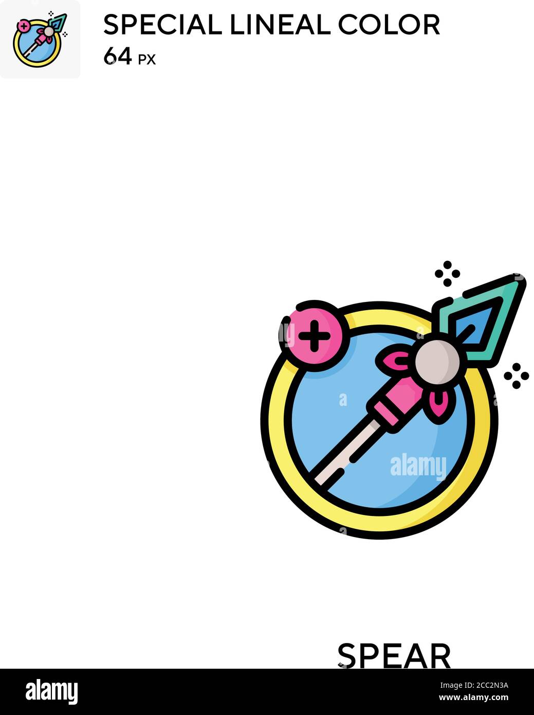 Spear Special lineal color vector icon. Spear icons for your business project Stock Vector Image ...