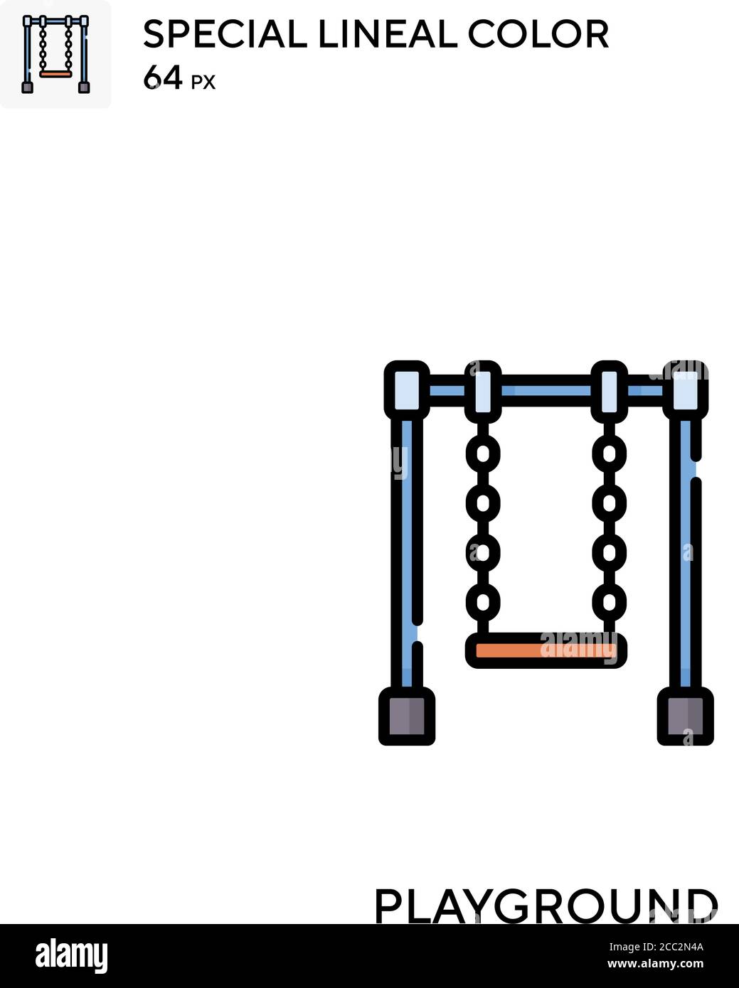 Playground Special lineal color vector icon. Playground icons for your ...