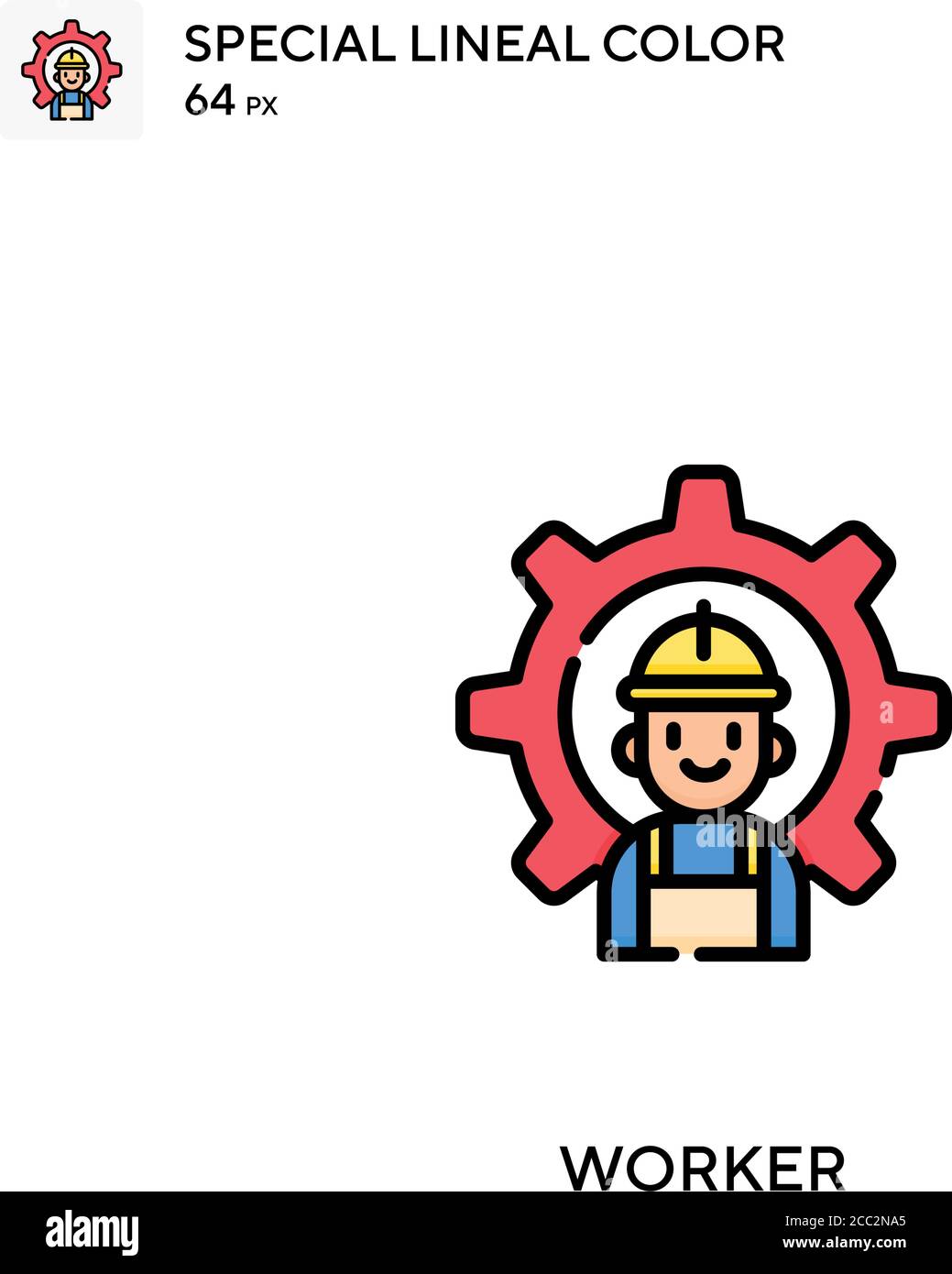 Worker Special lineal color vector icon. Worker icons for your business ...
