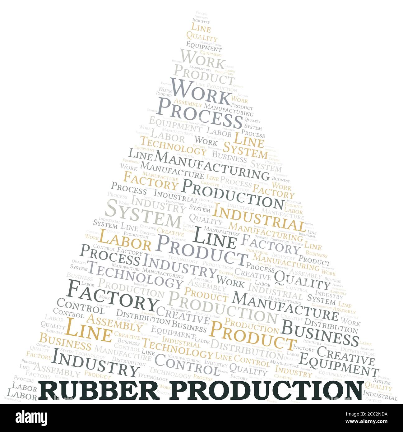 Rubber Production word cloud create with the text only Stock Vector ...