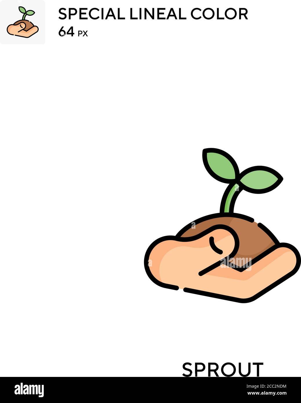 Sprout Special lineal color vector icon. Sprout icons for your business ...