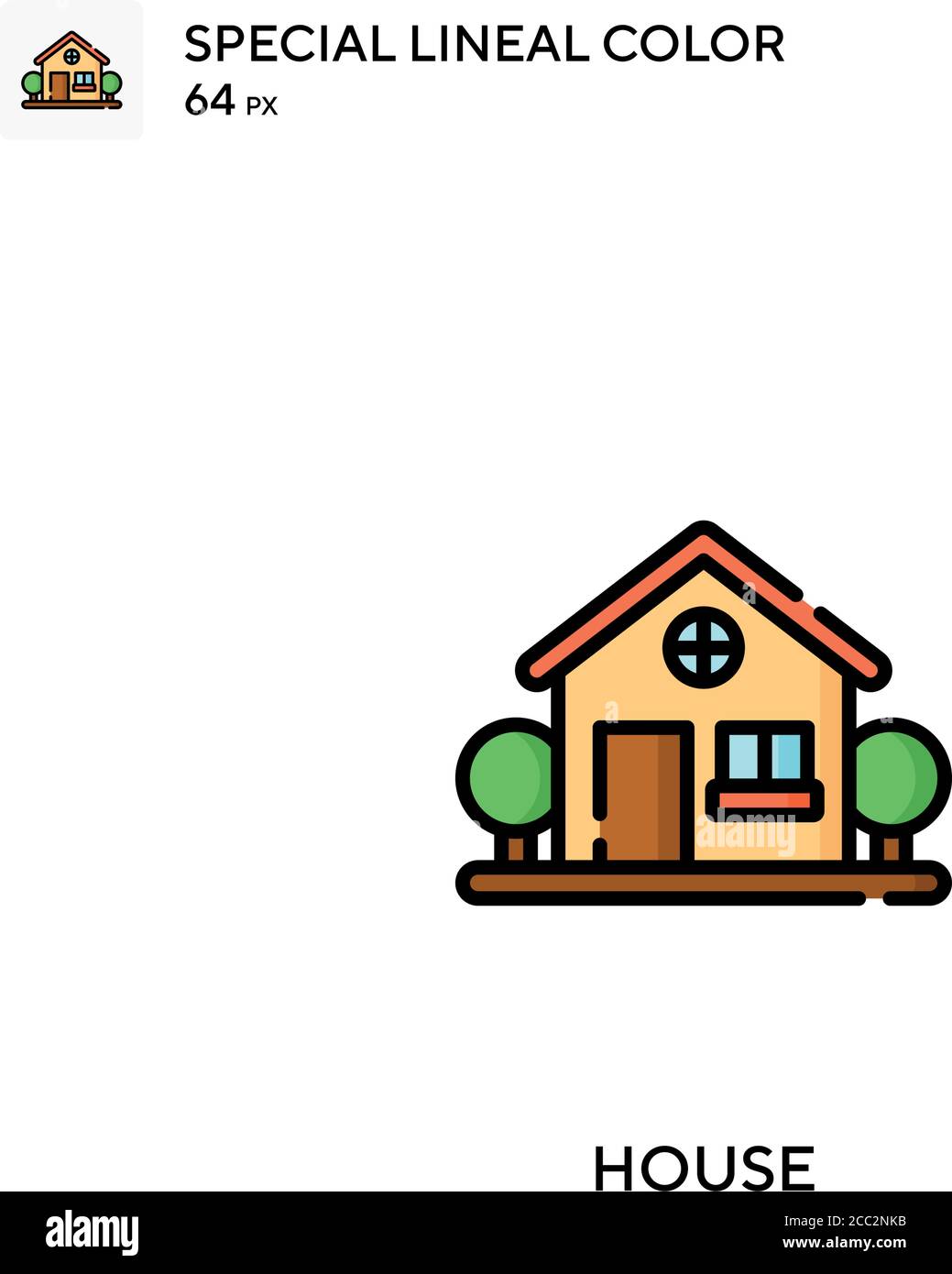 House Special lineal color vector icon. House icons for your business ...