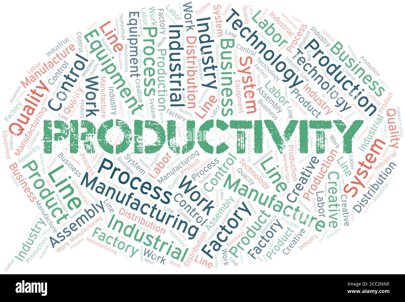 Productivity word cloud create with the text only Stock Vector Image ...