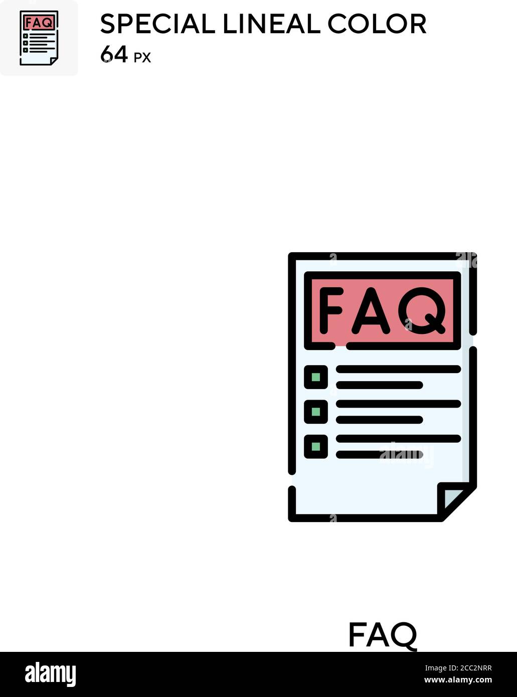 Faq Special lineal color vector icon. Faq icons for your business ...