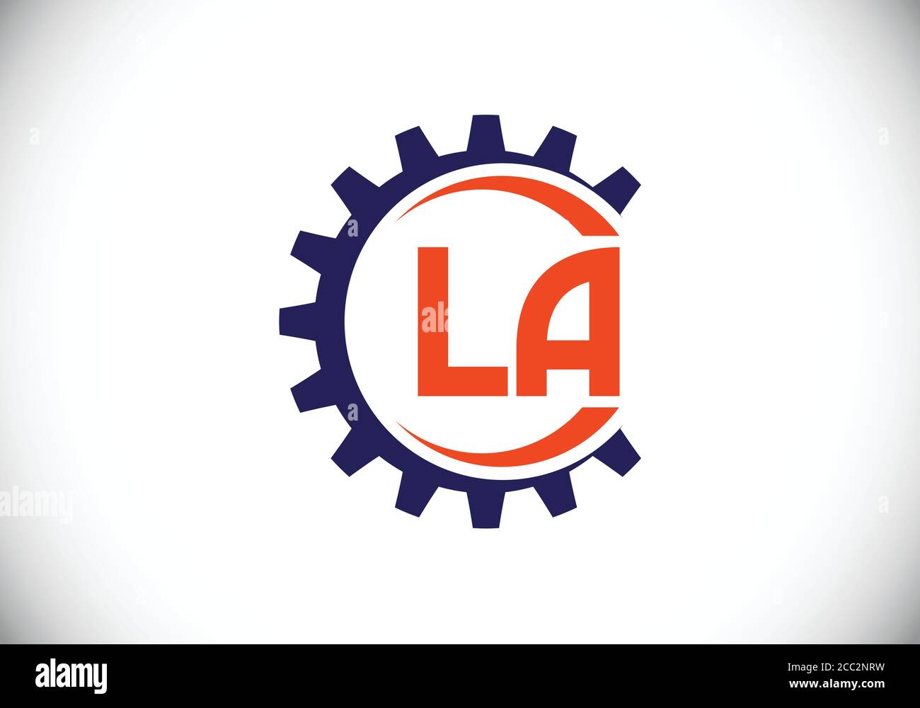 Initial Monogram Letter L A Logo Design Vector Template. L A monogram ...
