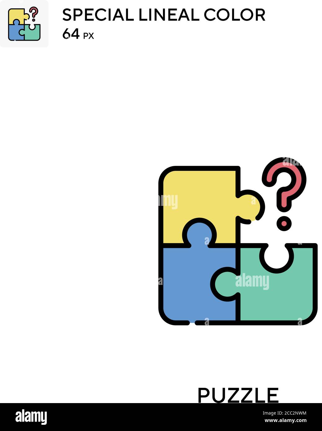 Puzzle Special lineal color vector icon. Puzzle icons for your business ...
