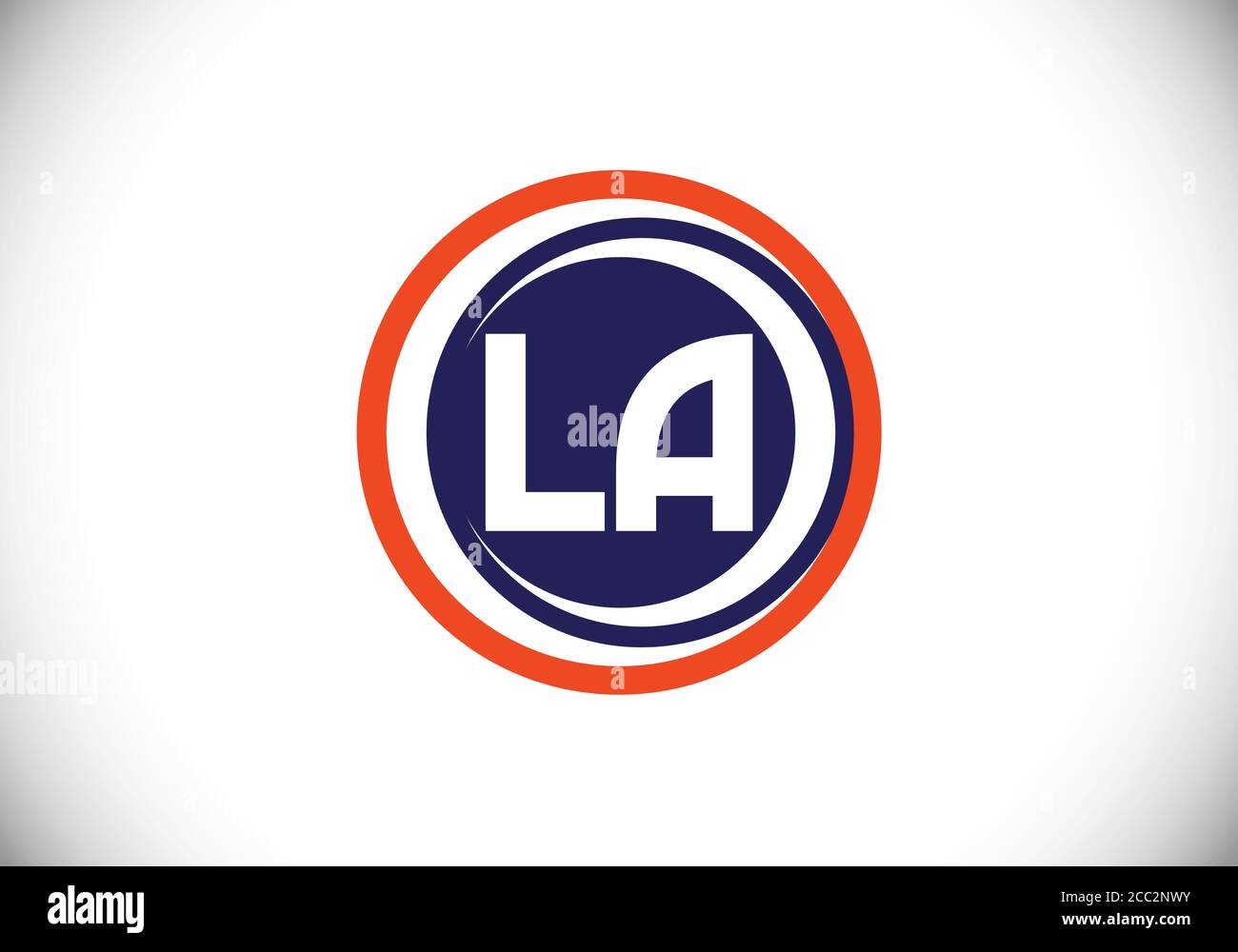 Initial Monogram Letter L A Logo Design Vector Template. L A monogram ...