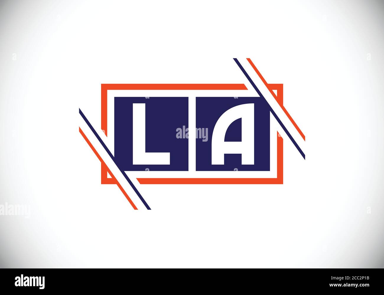 Initial Monogram Letter L A Logo Design Vector Template. L A monogram ...