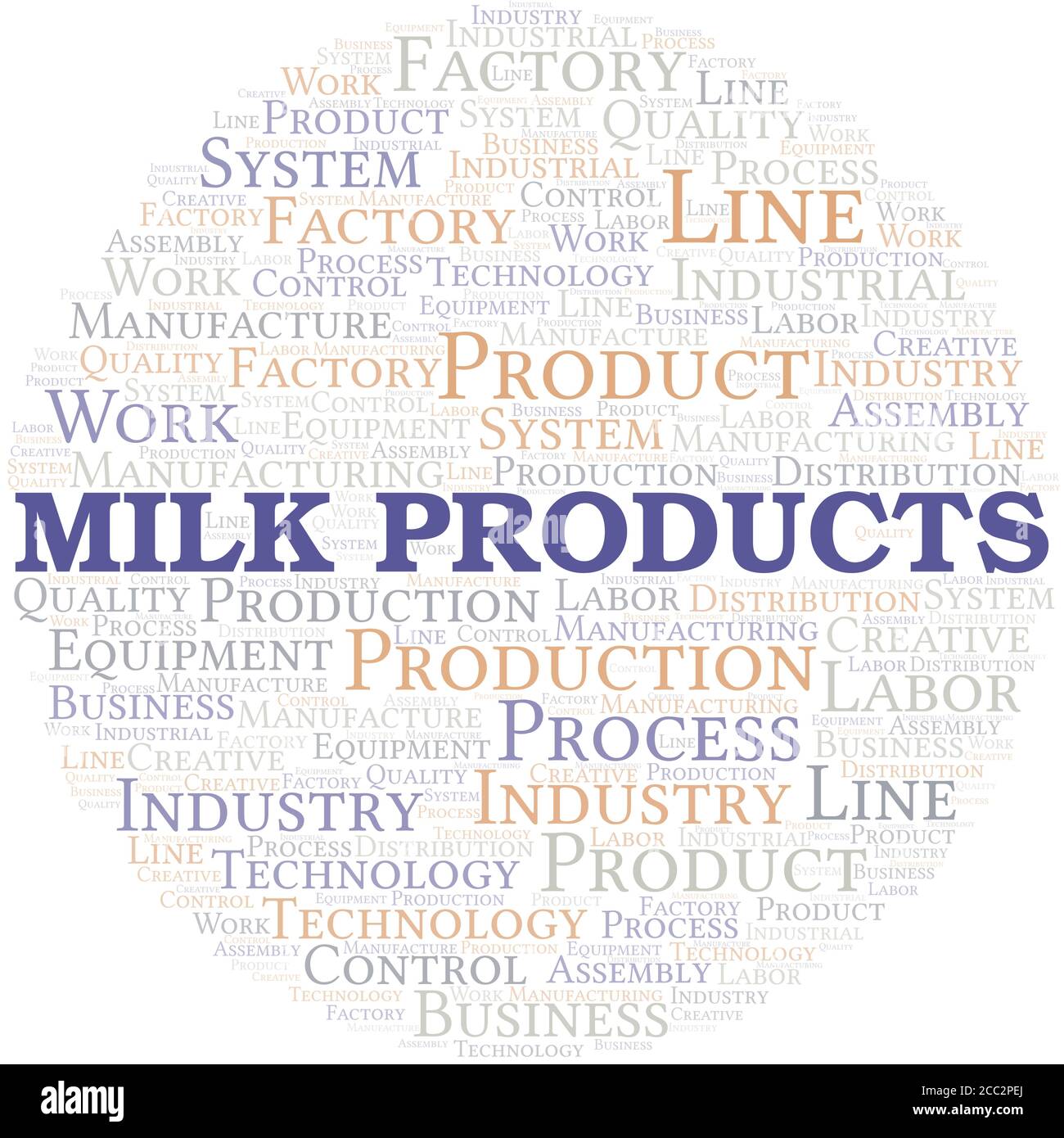 Milk Products word cloud create with the text only Stock Vector Image ...