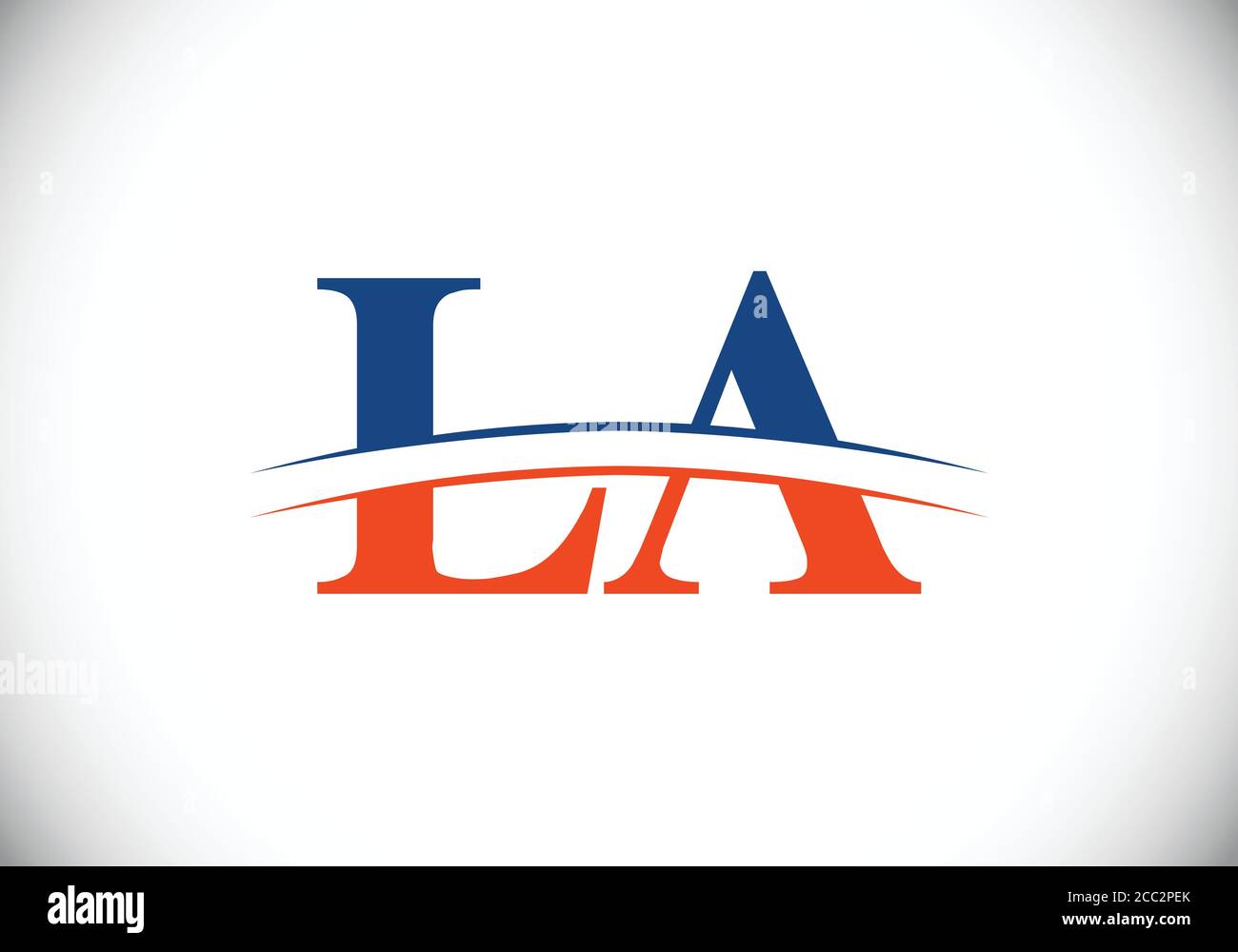 Initial Monogram Letter L A Logo Design Vector Template. L A monogram ...