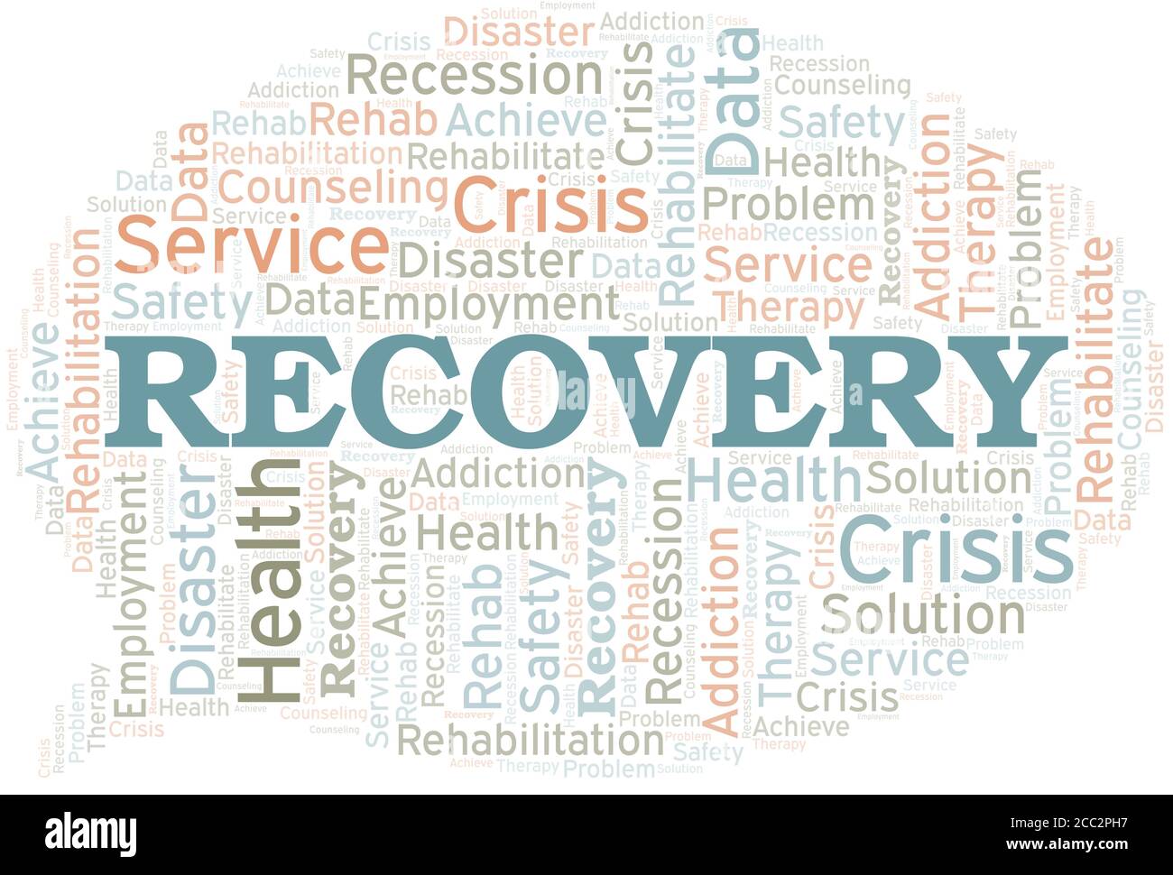 Recovery vector word cloud, made with the text only Stock Vector Image ...