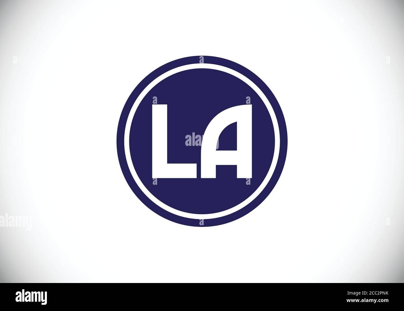 Initial Monogram Letter L A Logo Design Vector Template. L A monogram ...