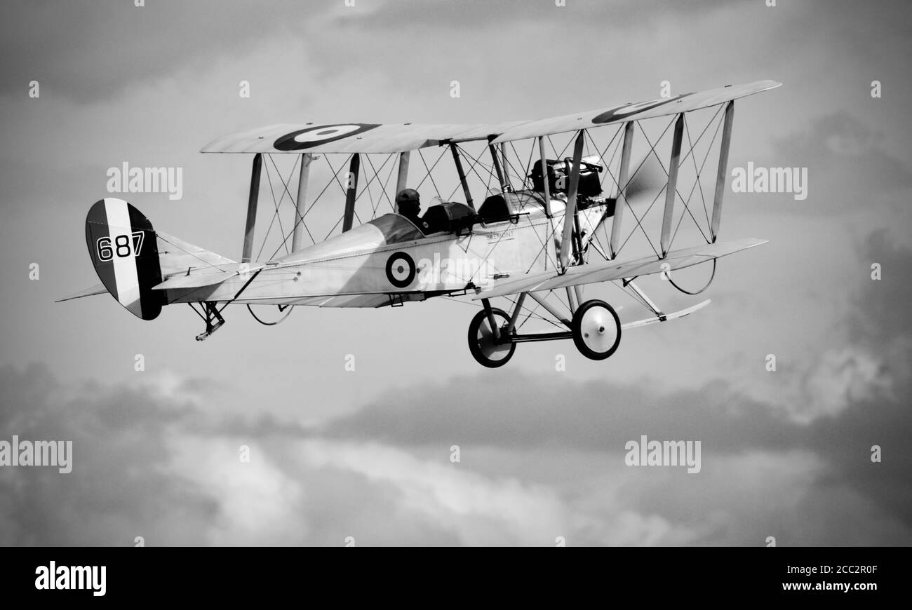 Be 2c observation biplane Black and White Stock Photos & Images - Alamy