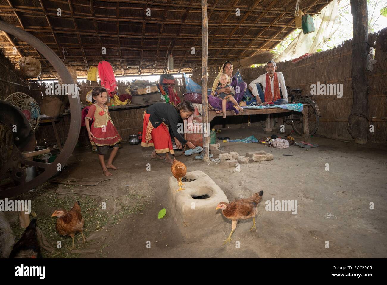 Poor indian family in a room hi-res stock photography and images - Alamy