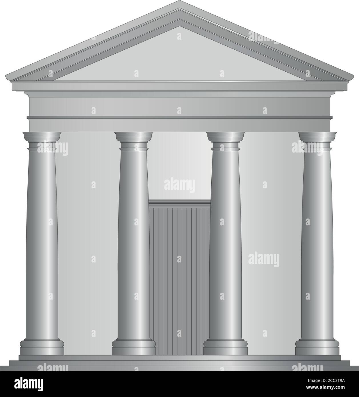ancient roman temple with tuscany columns Stock Vector Image & Art - Alamy
