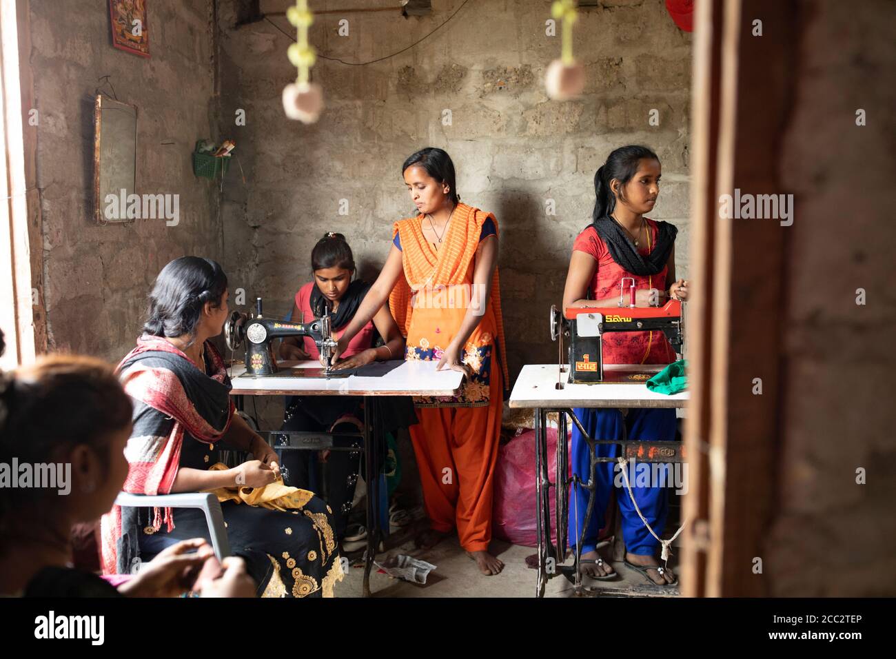 South asian women worker hi-res stock photography and images - Alamy