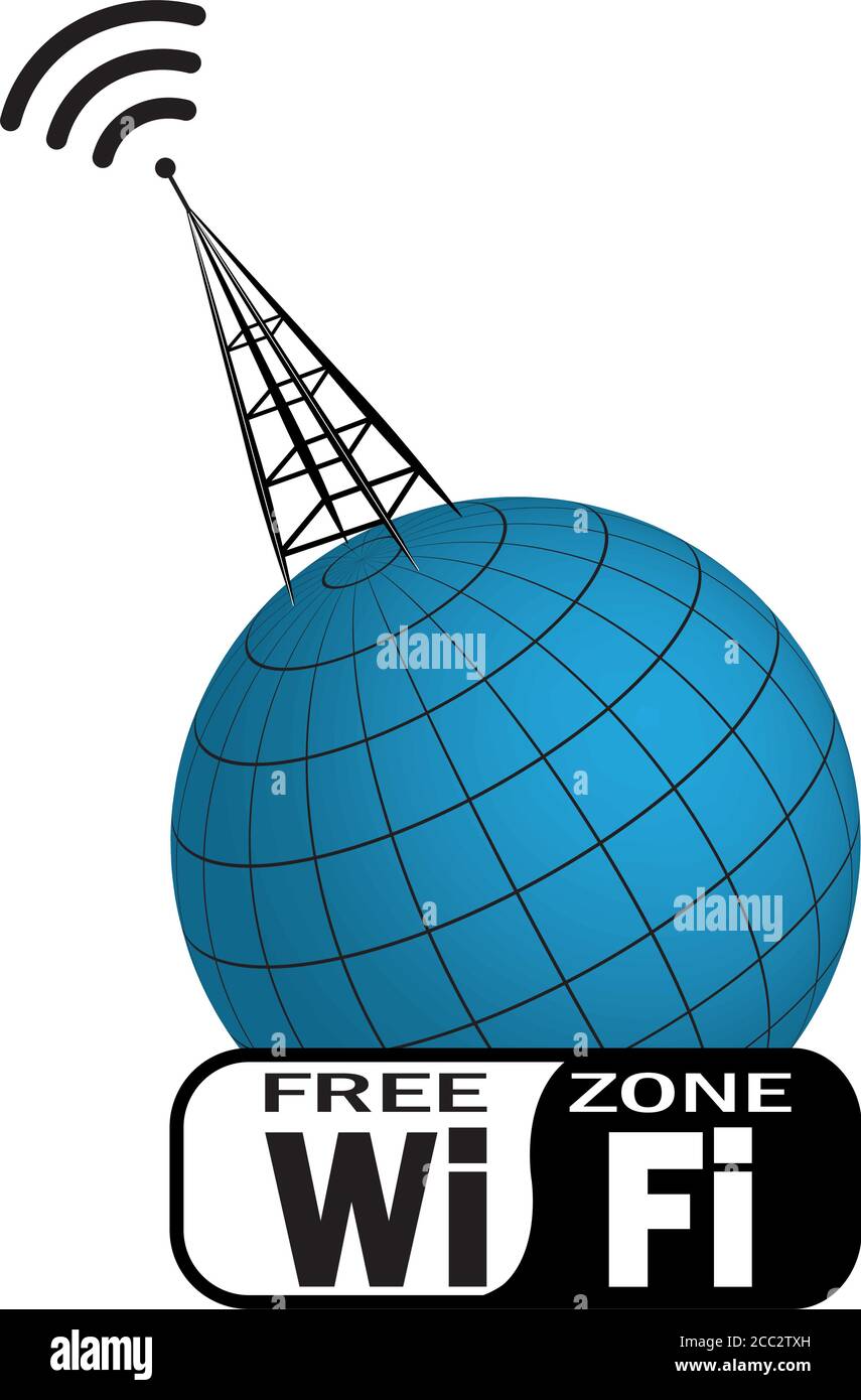 wifi zone free icon Stock Vector Image & Art - Alamy