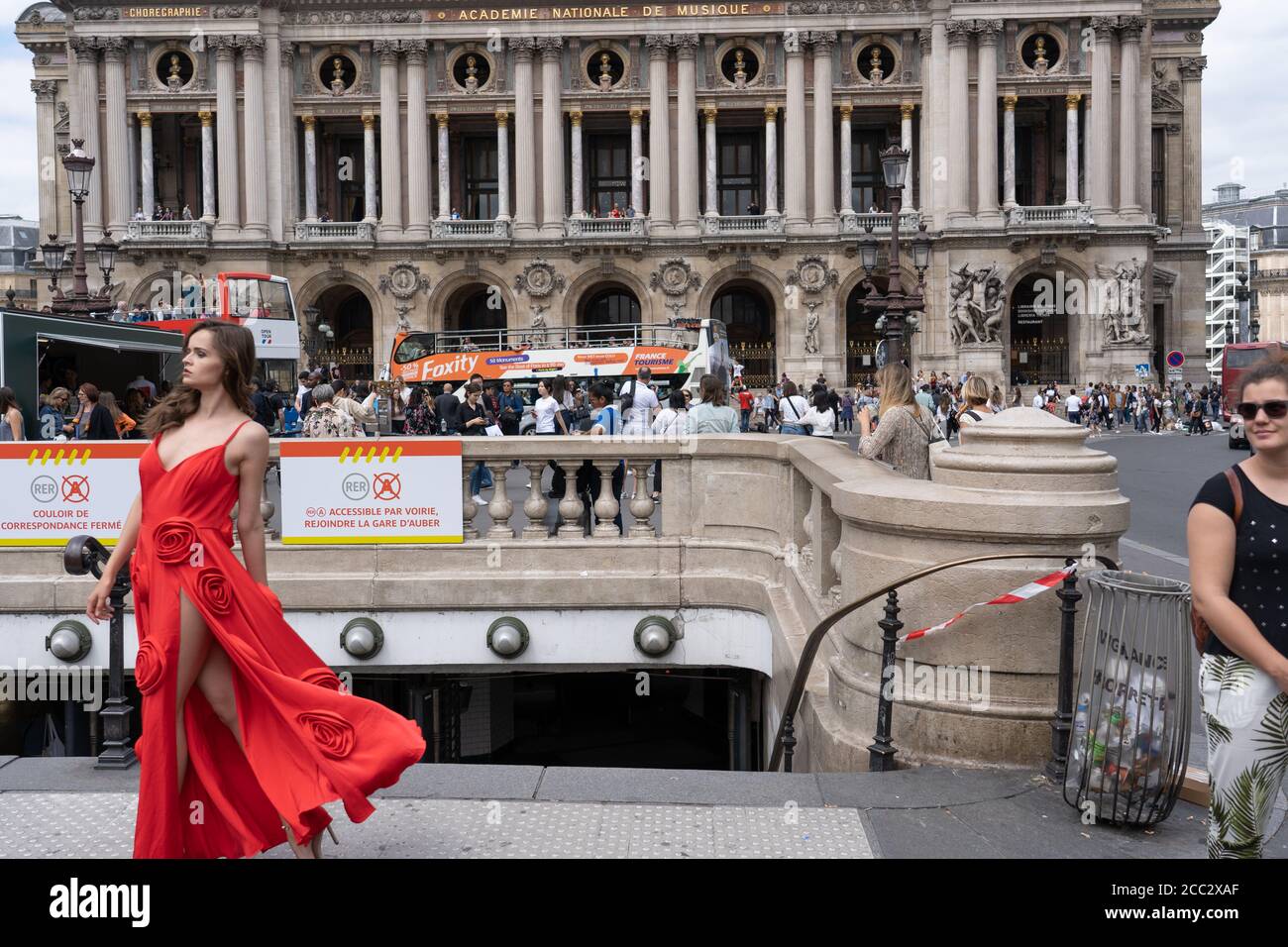 Academy national of music with entrance in background. Photo shooting ...