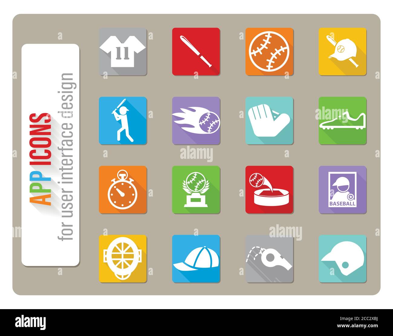 baseball icon set Stock Vector Image & Art - Alamy