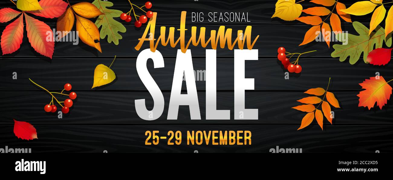 Fall season promo Stock Vector Images - Alamy