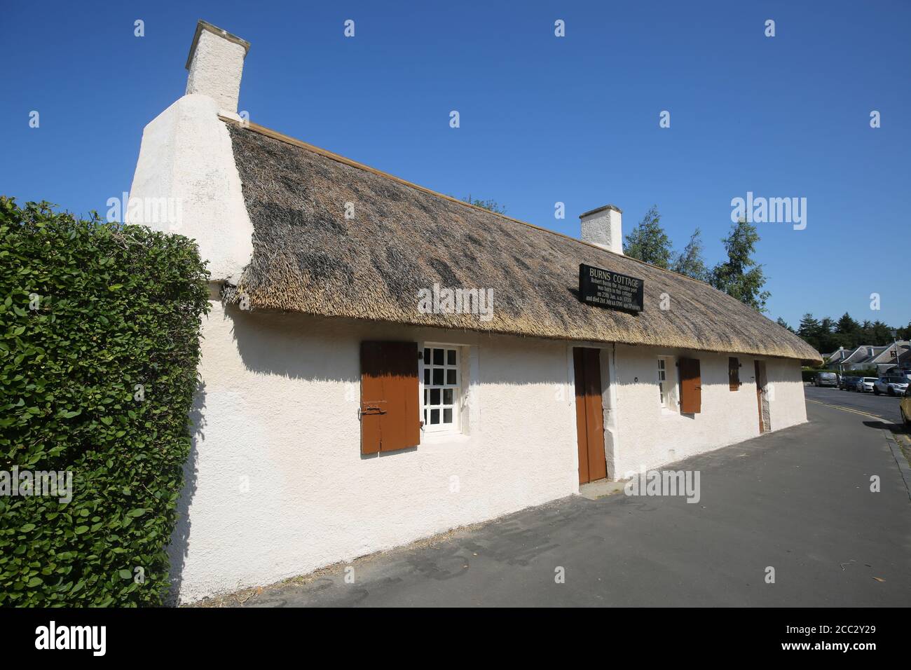 Burns Cottage , Alloway, Ayrshire, Scotland, August 2020 Burns Cottage ...