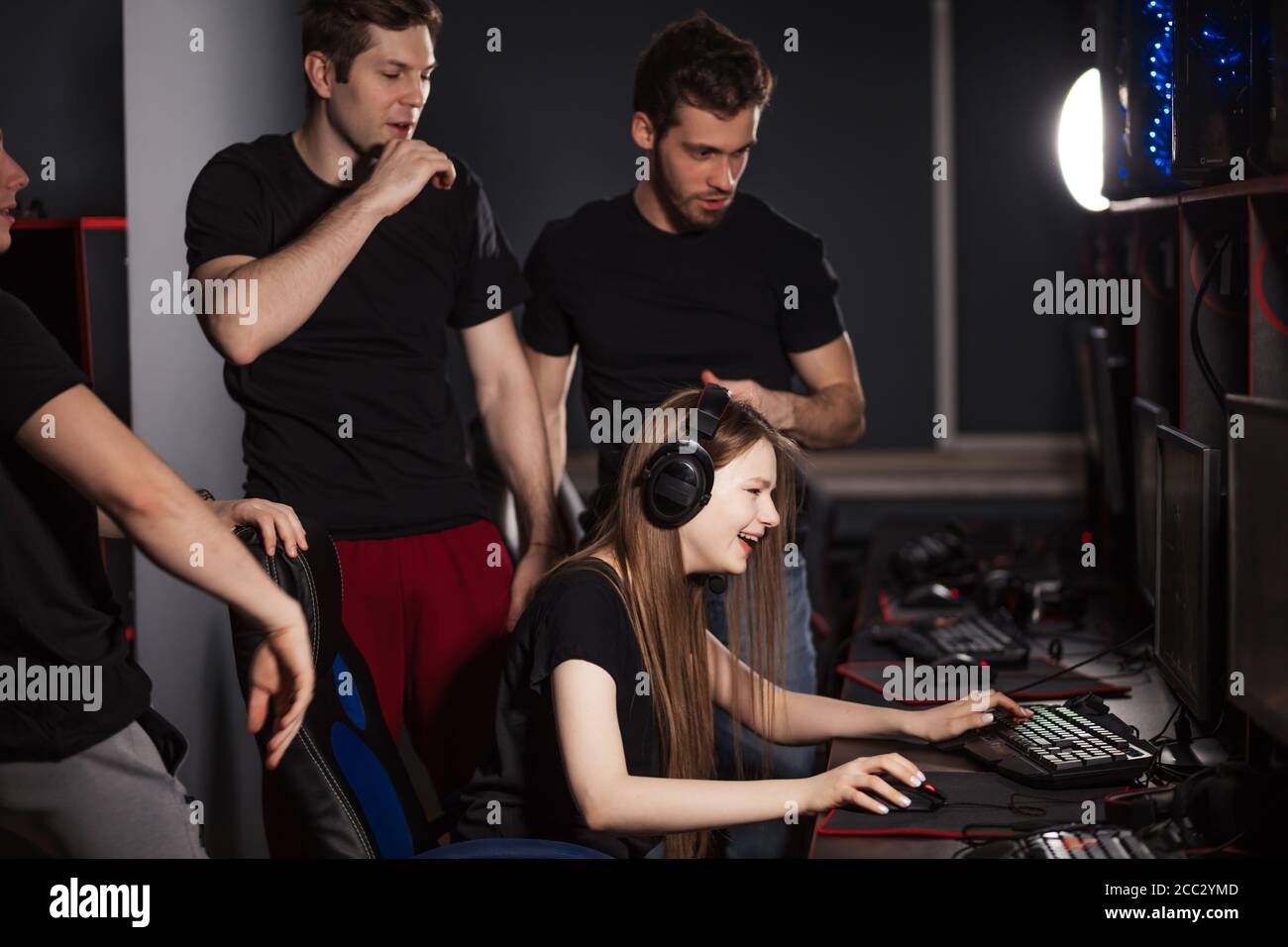 Boy playing shooting video game hi-res stock photography and images - Alamy