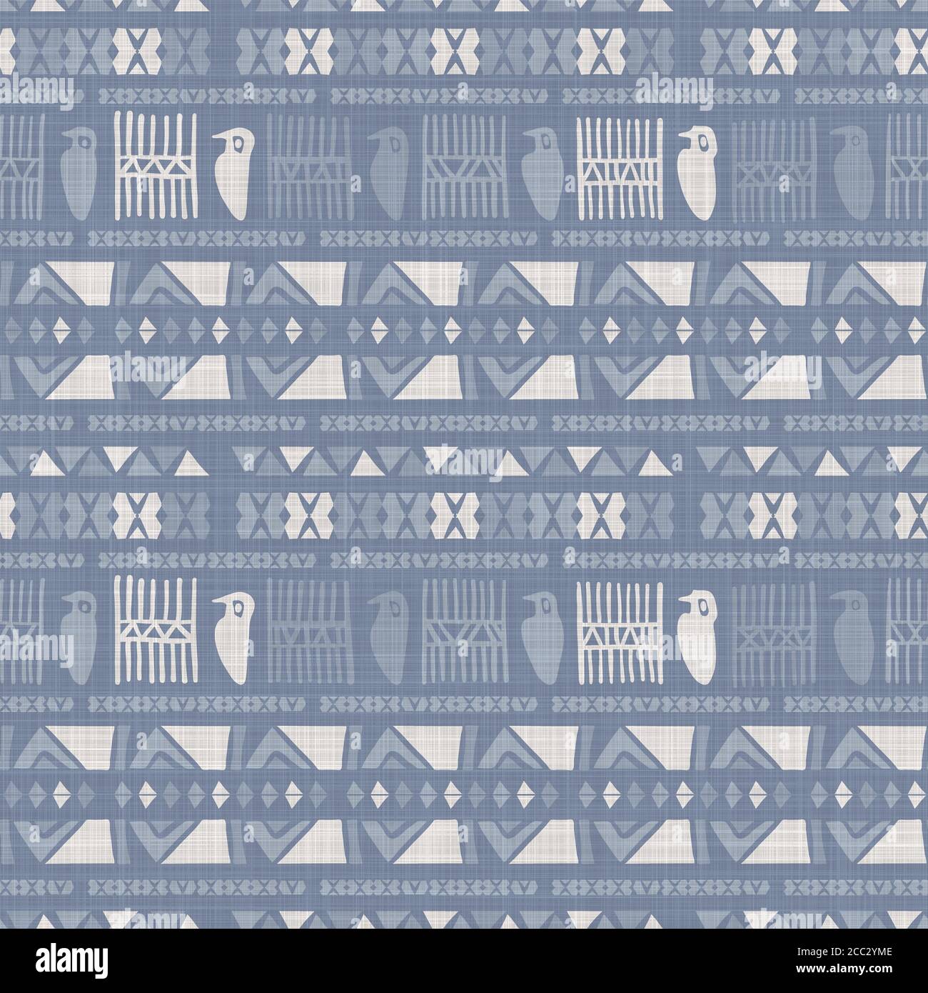 Seamless french farmhouse linen summer block print background. Provence ...