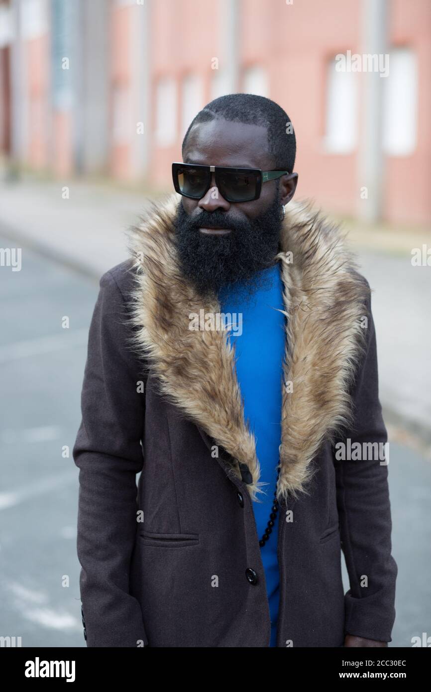 An Africa black man Stock Photo - Alamy