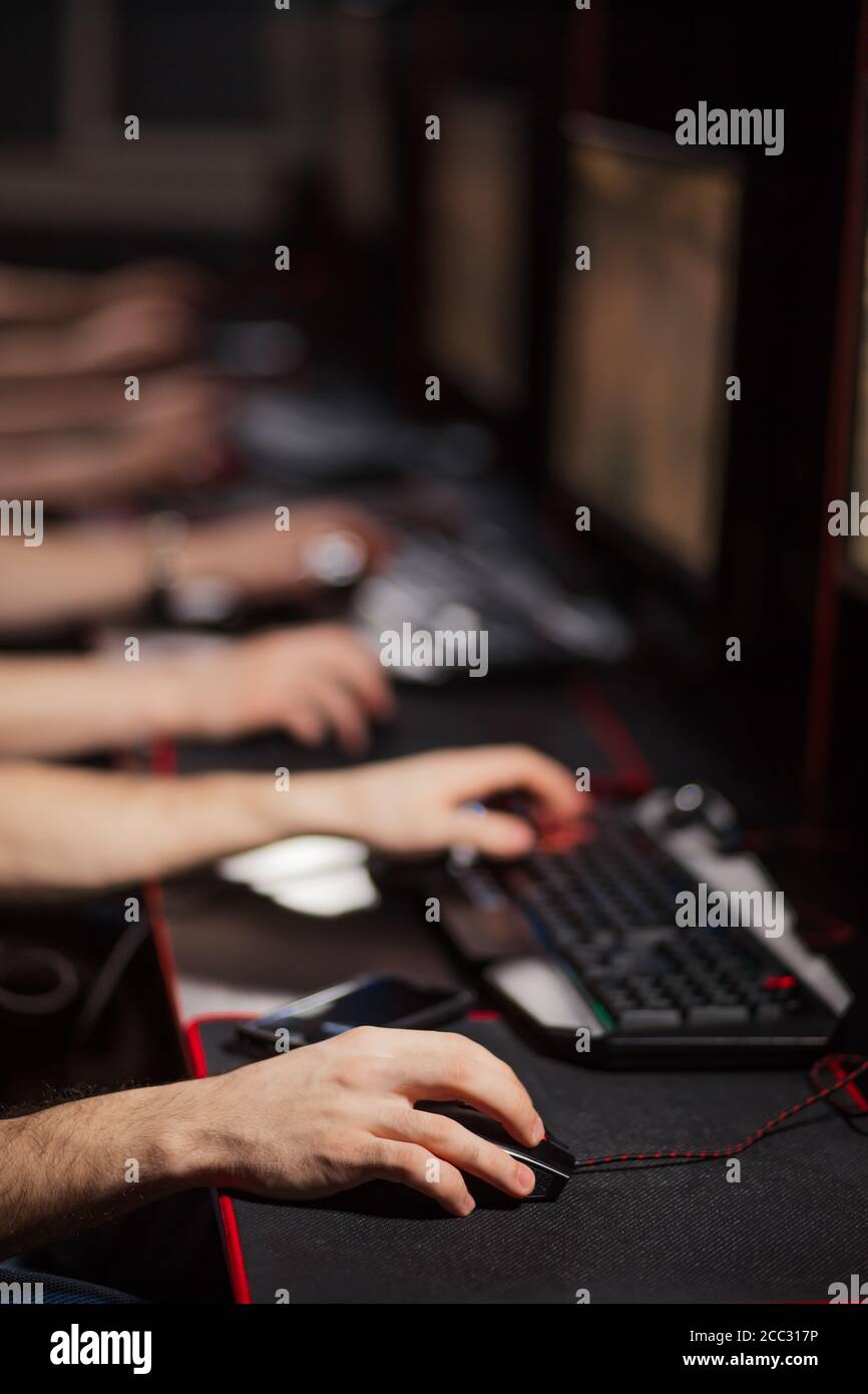 Close up professional gamer hands hi-res stock photography and images ...