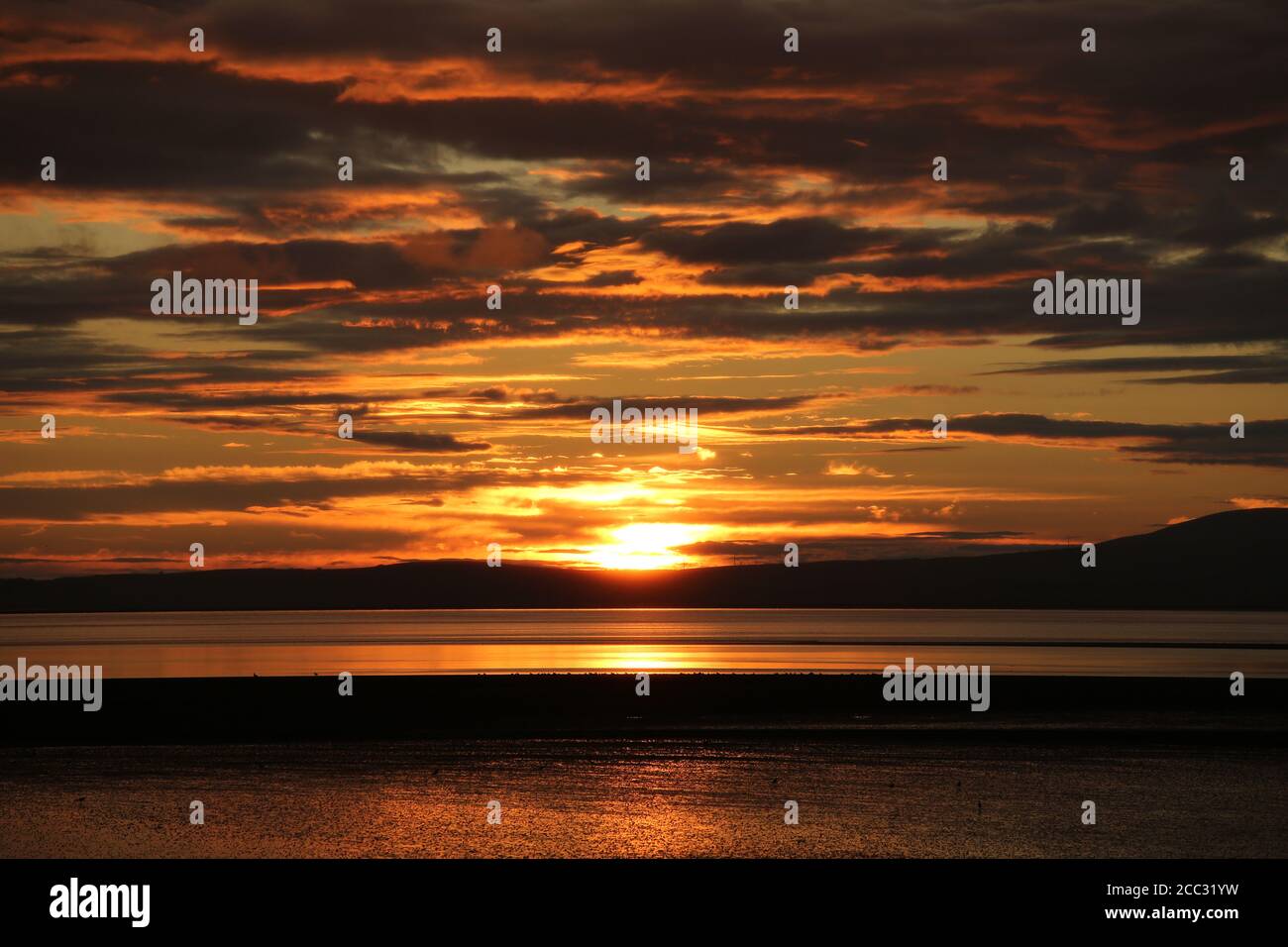 Morecambe Bay sunset Stock Photo - Alamy