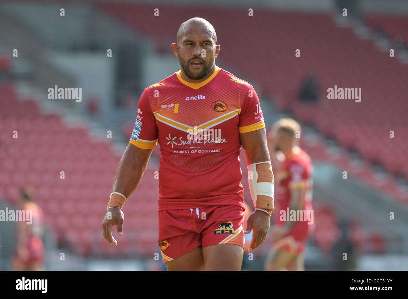 Sam Moa of Catalan Dragons Stock Photo - Alamy