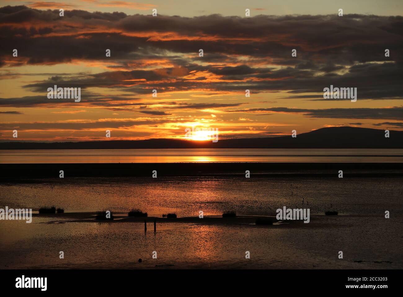 Morecambe Bay sunset Stock Photo - Alamy