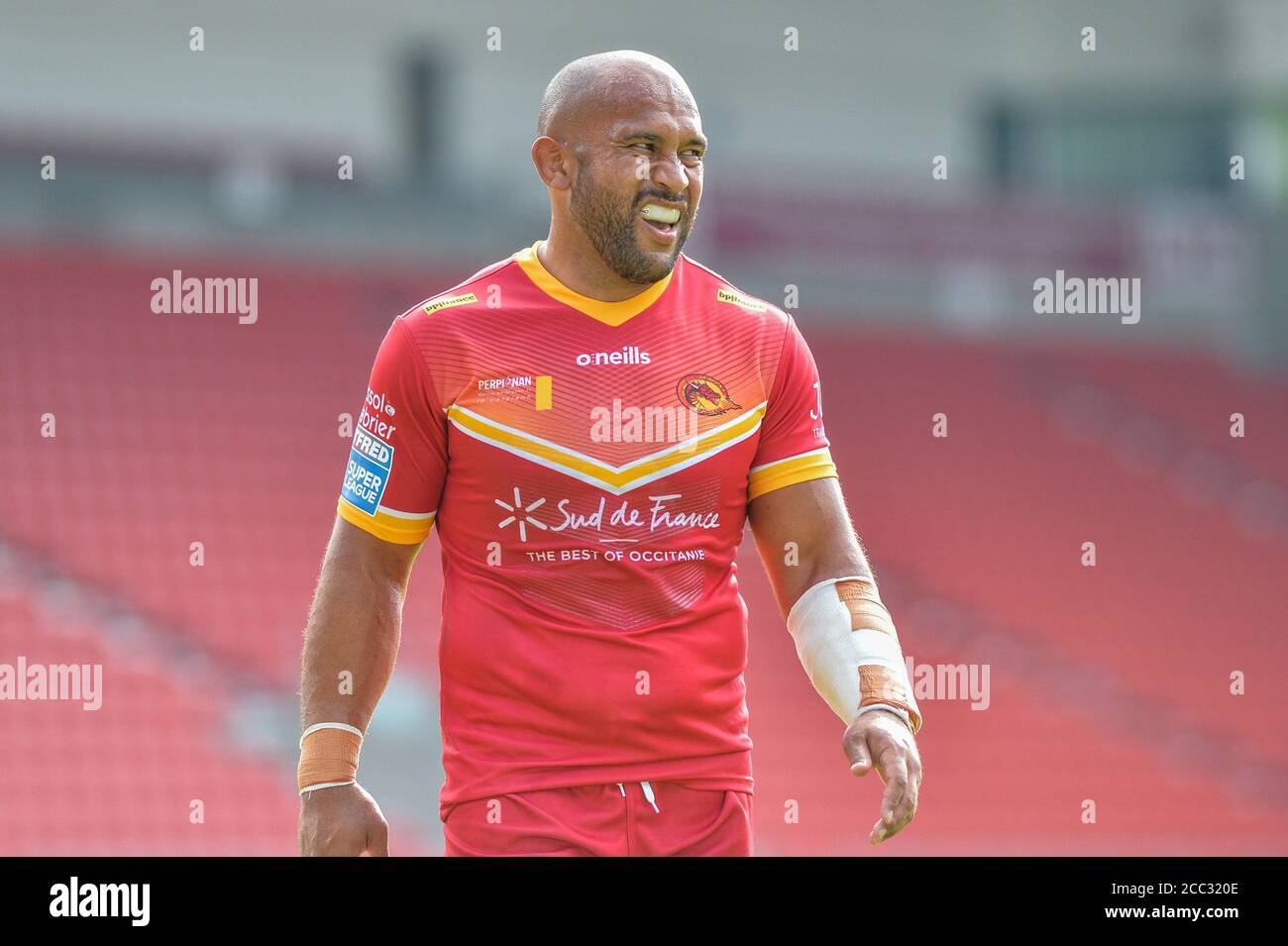 Sam Moa of Catalan Dragons Stock Photo - Alamy