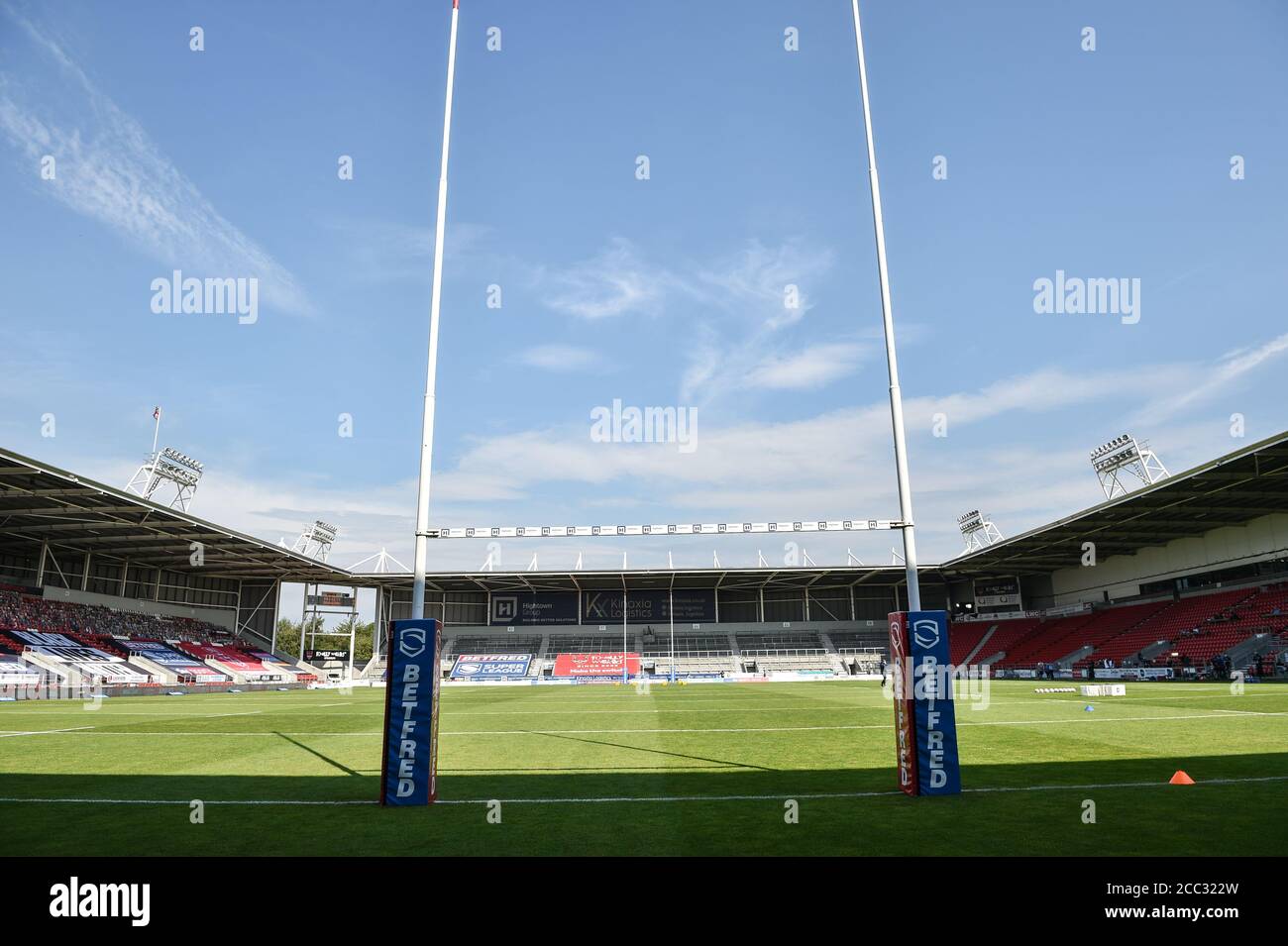 Wakefield Trinity cardboard fans Stock Photo - Alamy
