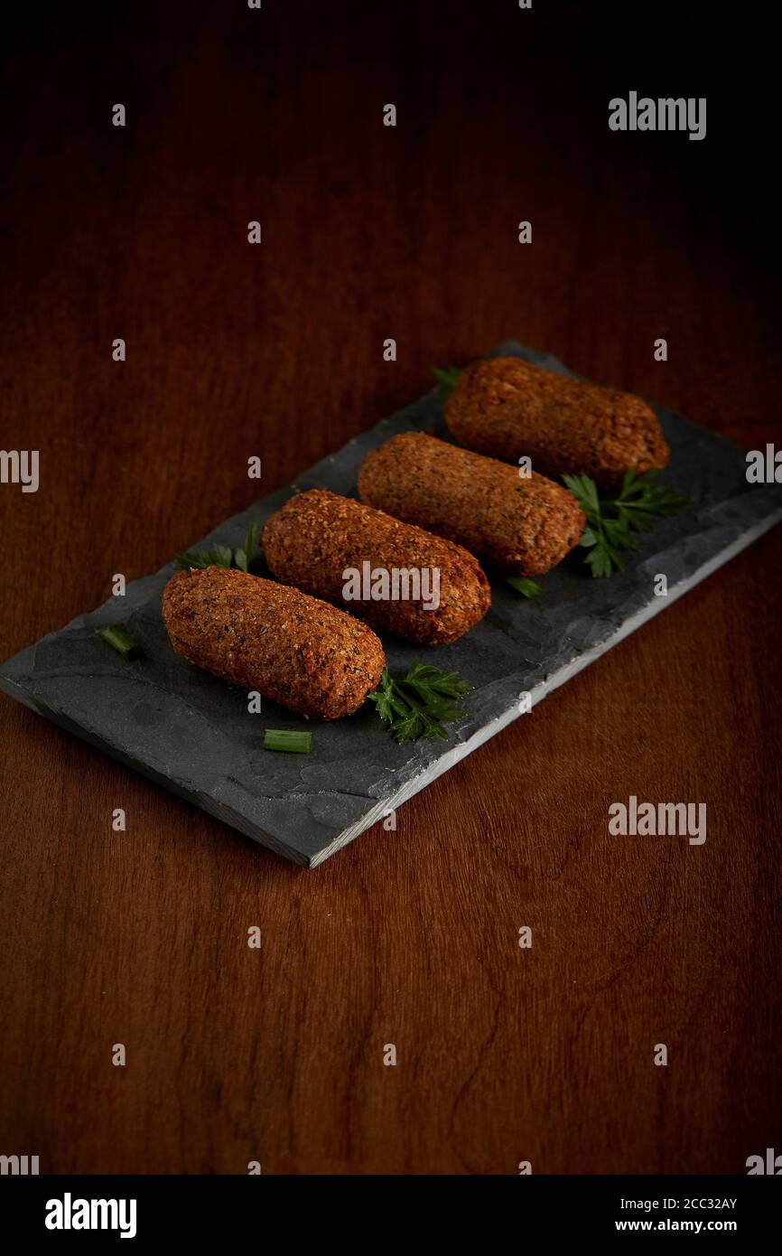 Kibe, Croquete, Delicioso Food, Brazilian Street Food Stock Photo - Alamy