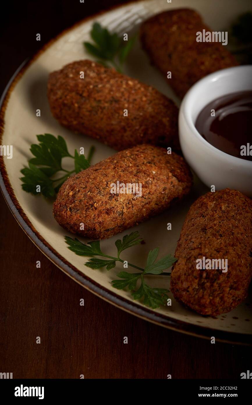 Kibe, Croquete, Delicioso Food, Brazilian Street Food Stock Photo - Alamy