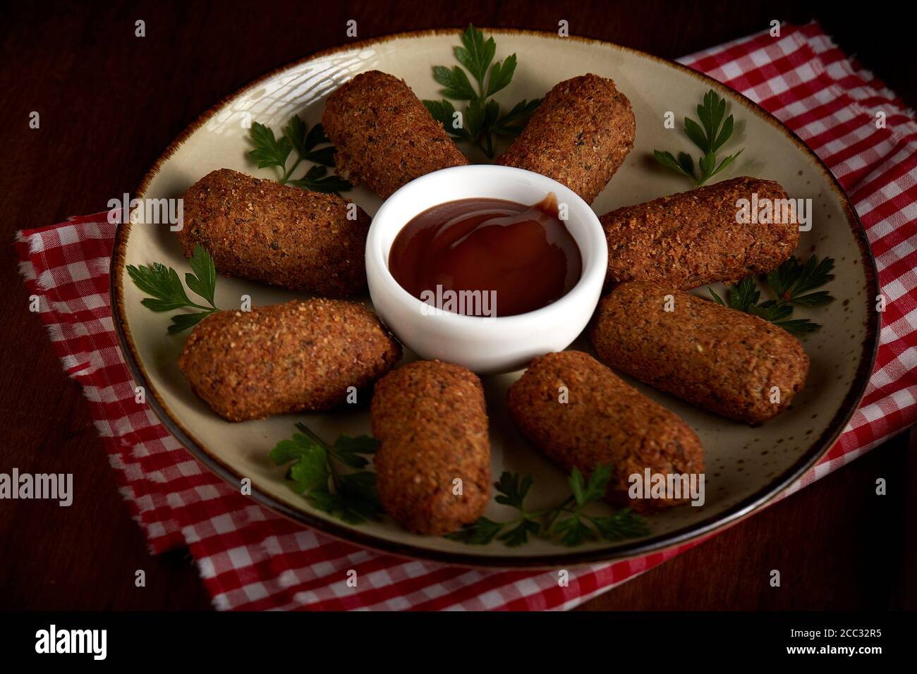 Kibe, Croquete, Delicioso Food, Brazilian Street Food Stock Photo - Alamy
