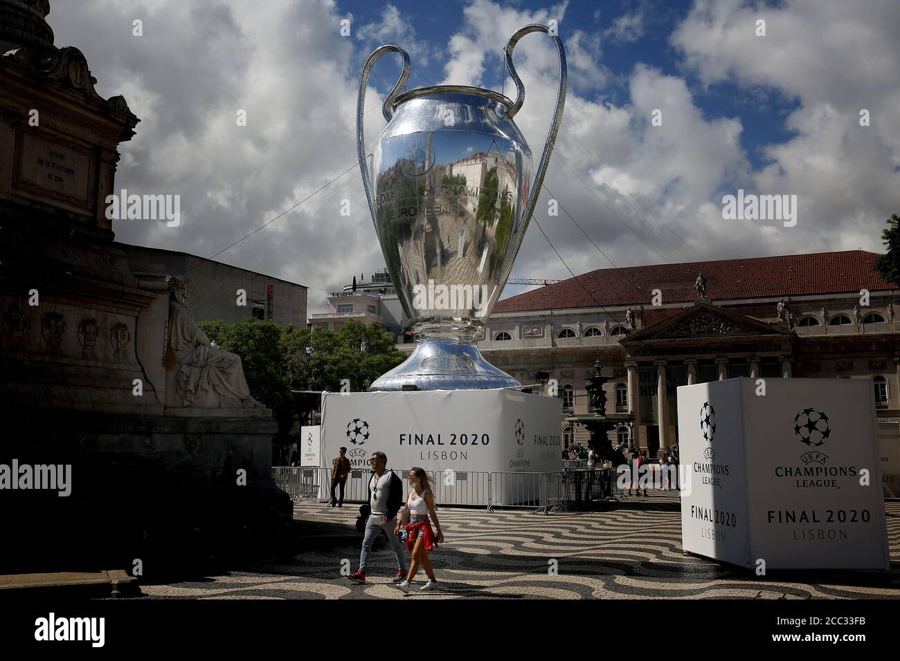 Replica uefa champions league trophy hi-res stock photography and ...